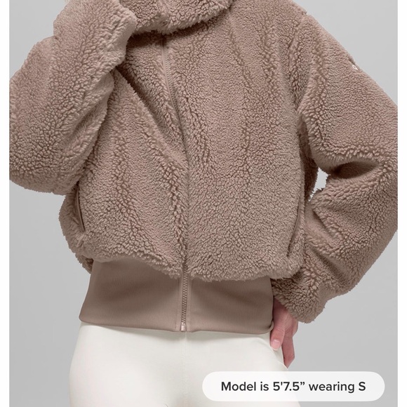 ALO Yoga | Jackets & Coats | Alo Yoga Plush Brown Teddy Jacket | Poshmark